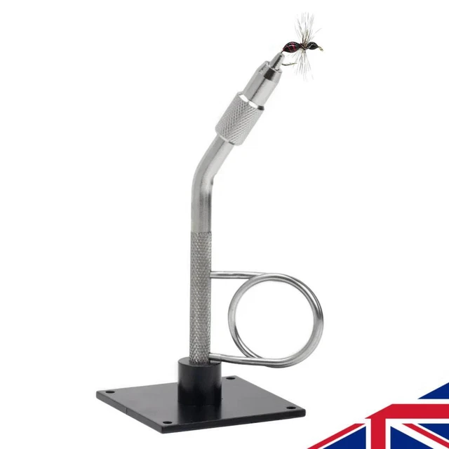 FLY TYING VISE Rotary C-Clamp with Base Fishing Hook Binding Tool ...