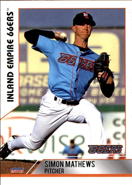 CARTE CT 2019 Inland Empire 66ers Choice #14 Simon Mathews Hartford ...