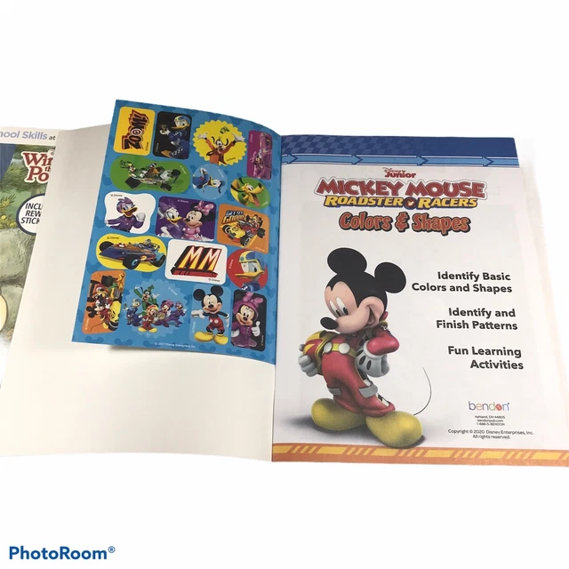 2-PACK DISNEY WINNIE The Pooh/Mickey Mouse Sizes, Shapes, Colors ...