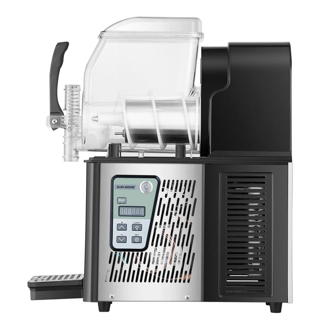 VEVOR COMMERCIAL SLUSHY Machine, 4L Single Tank Frozen Drink 16 Cups ...