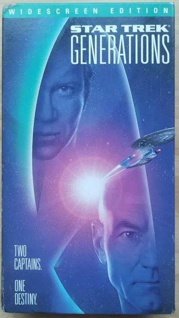 STAR TREK: GENERATIONS (Paramount Pictures, VHS Tape, 1995) Widescreen ...