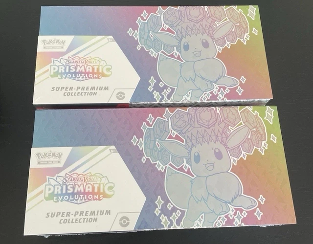 POKEMON PRISMATIC EVOLUTIONS Super Premium Collection Box Sealed X2 £ ...