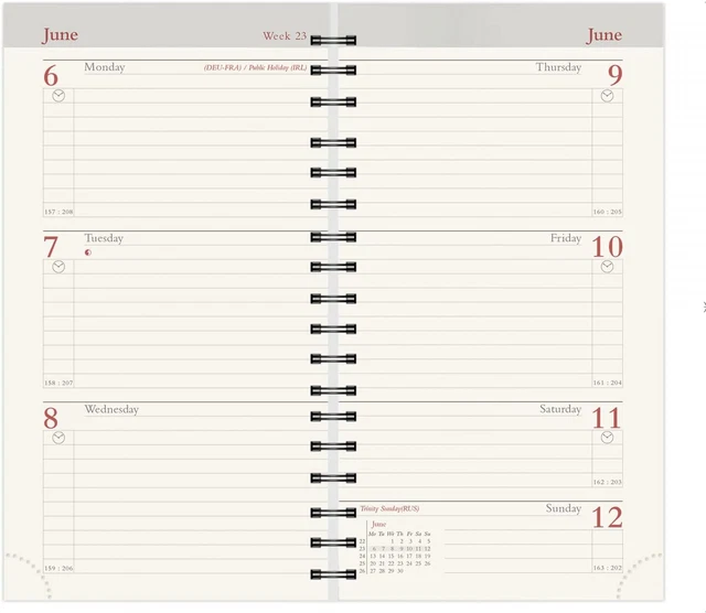 2026 SENATOR POCKET Diary Insert - 13 Month Week to View, Cream Paper £ ...