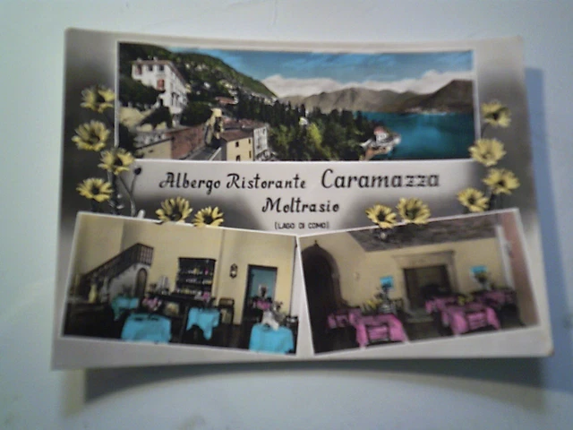 CARTOLINA VIAGGIATA &ALBERGO Ristorante CARAMAZZA Moltrasio ( LAGO DI ...