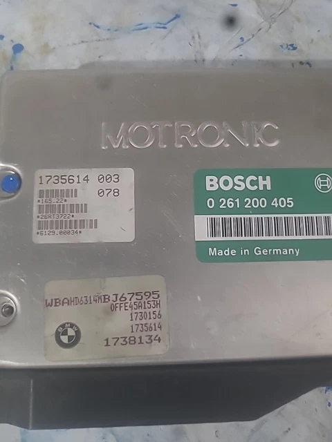 BMW 525I 1991-1992 1735614 DME ENGINE CONTROL MODULE PCM ECM ECU OEM ...