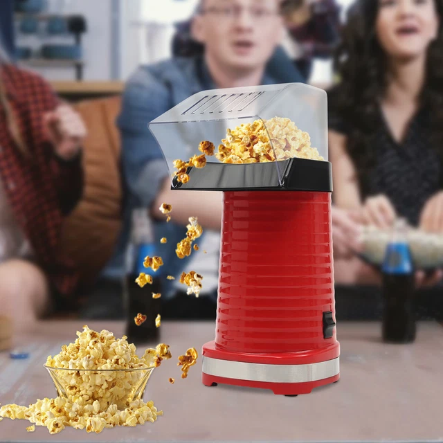 HEISSLUFT POPCORNMASCHINE FETTFREI Popcorn Maker Kino Popcornautomat ...
