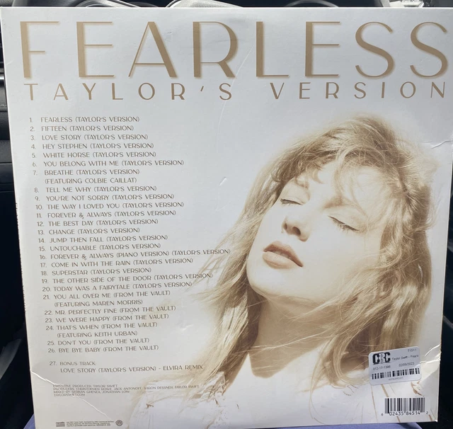 TAYLOR SWIFT FEARLESS Taylor's version 3LP disque vinyle rouge édition ...