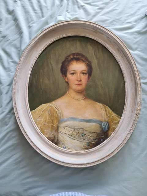 VICTORIAN OIL PAINTING Portrait Of A Lady £465.72 - PicClick UK