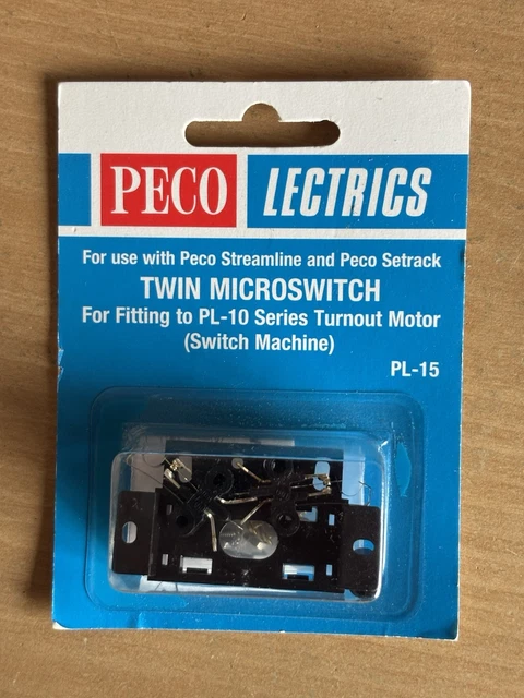 PECO PL-15 TWIN Microswitch Kit for Turnout Motors, New Unopened £11.59 ...