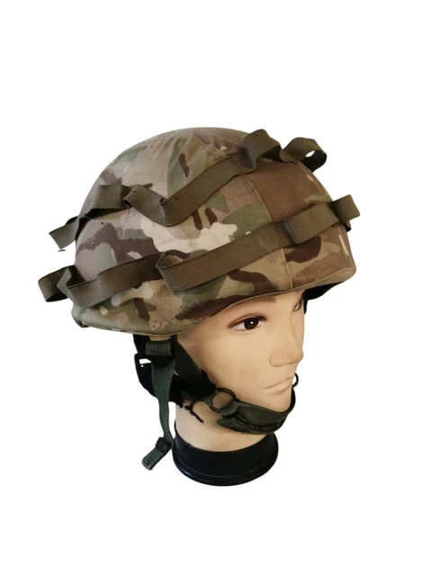 BRITISH ARMY MK7 Combat Helmet Ex MOD Surplus With MTP Cover £69.99 ...