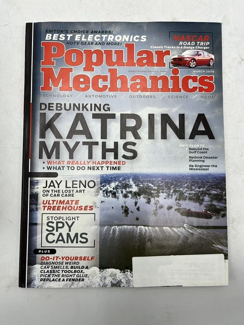 POPULAR MECHANICS MAGAZINE March 2006 Debunking Katrina Myths $14.99 ...
