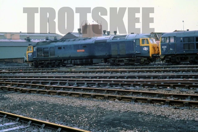 35MM SLIDE BR British Rail Diesel Loco Class 50 50048 Saltley MPD 1981 ...