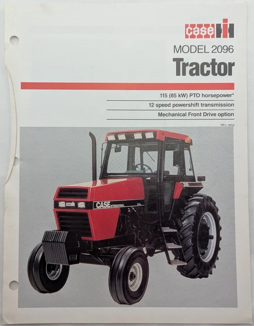 ORIGINAL CASE MODEL 2096 Tractor Brochure, c 1980's, 115 Hp £8.00 ...
