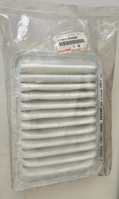 GENUINE TOYOTA YARIS Air Filter 1.8L 2017-2020, 17801-0D060 Air Cleaner ...
