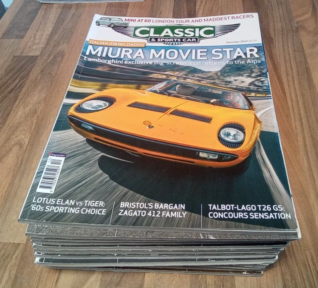 12 X CLASSIC AND SPORTS CAR MAGAZINES January - December 2019 £15.00 ...
