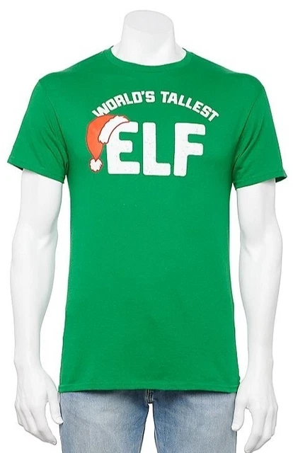 WORLD'S TALLEST ELF North Pole Santa Claus Helper Christmas Men's T ...