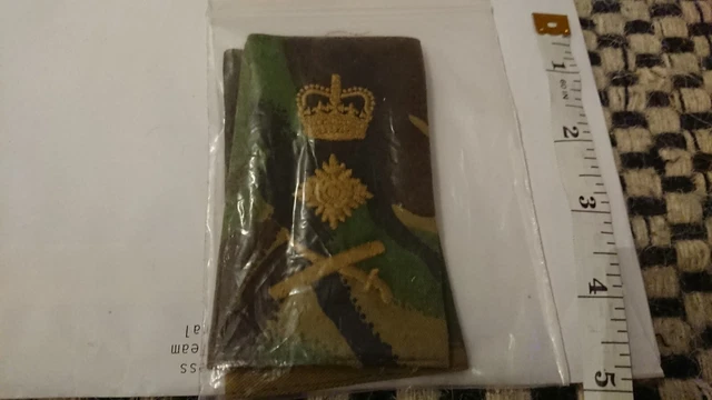 BRITISH ARMY GENERAL DPM Epaulette Rank Slide X2 £10.00 - PicClick UK