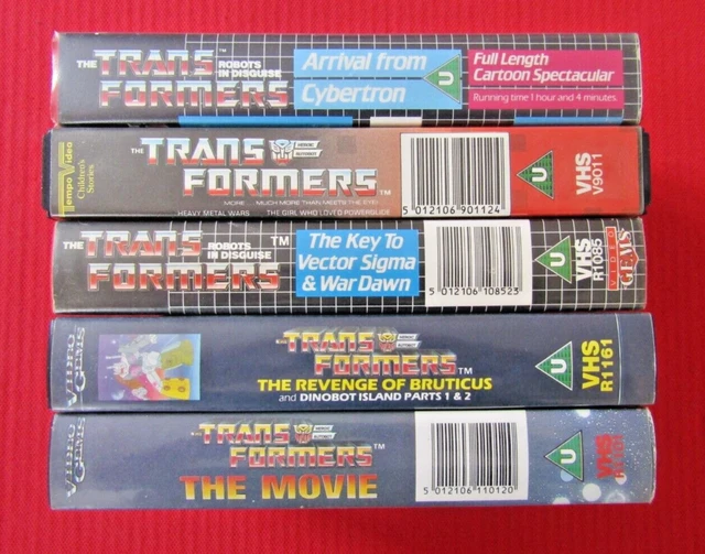 THE TRANSFORMERS VHS 1980s Bundle Transformers The Movie, Arrival From ...