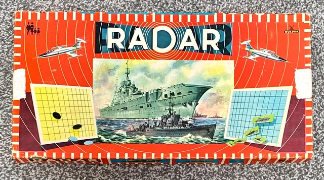 RARE MULDER RADAR - Battleships - Navy Battle Board Game Complete Good ...