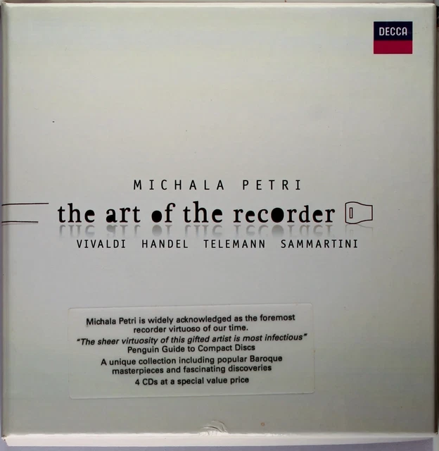 MICHALA PETRI - Art of the Recorder (4 x CD 2007) £23.30 - PicClick UK