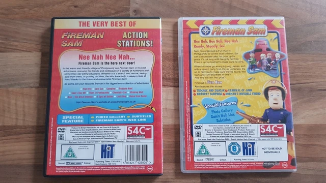 FIREMAN SAM 'ACTION Stations' and 'Fun Run' DVDs £4.99 - PicClick UK