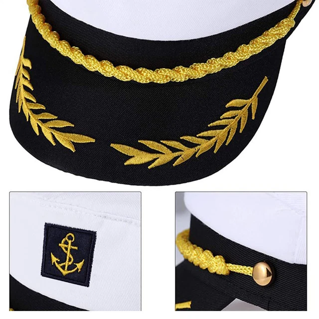 BEST SAILOR MARINE Captains Navy Skipper Hat Cap Yacht Unisex Party ...