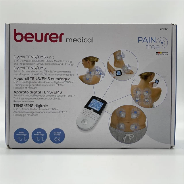 BEURER EM 49 Digital TENS/EMS, 3-in-1 Reizstromgerät, Massagefunktion ...