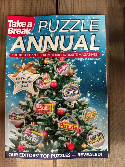 TAKE A BREAK Puzzle Annual magazine CHRISTMAS 2023 Best puzzles from ...
