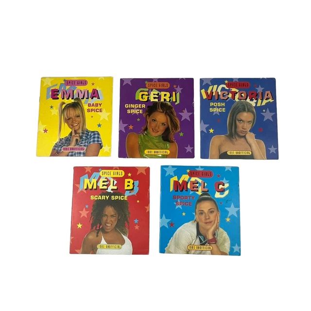 UNOFFICIAL SPICE GIRLS 5 Mini Books Baby Sporty Posh Scary Ginger ...