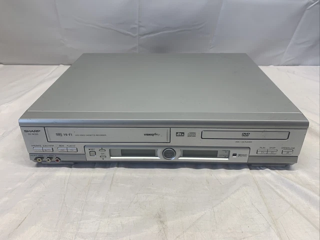 SHARP DV-NC65 VHS Video Cassette Recorder VCR DVD CD Player Combi No ...