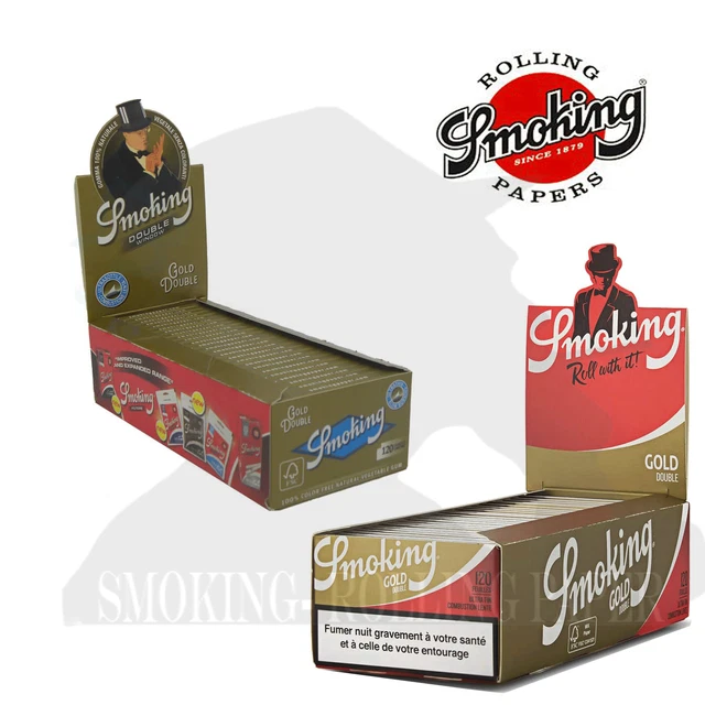 CARTINE SMOKING GOLD Corte Doppia - Confezione 25 Libretti EUR 30,00 ...
