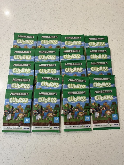 20 X WOOLWORTHS Minecraft Cubeez Unopened Packs 2025 $15.00 - PicClick AU