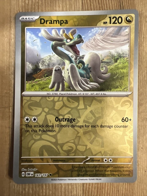 POKÉMON TCG DRAMPA SV03: Obsidian Flames 161/197 Reverse Holo Uncommon ... POKÉMON TCG DRAMPA SV03: Obsidian Flames 161/197 Reverse Holo Uncommon ...