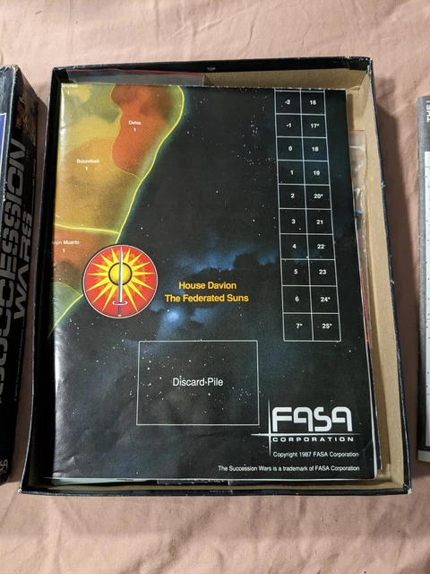 SUCCESSION WARS - FASA - Battletech - Rare Vintage Board Game - 1987 ...