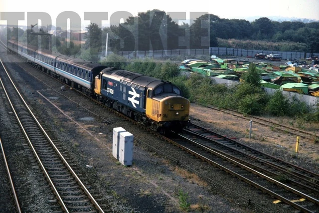35MM SLIDE BR British Rail Diesel Loco Class 37 37408 Holywell 1995 ...