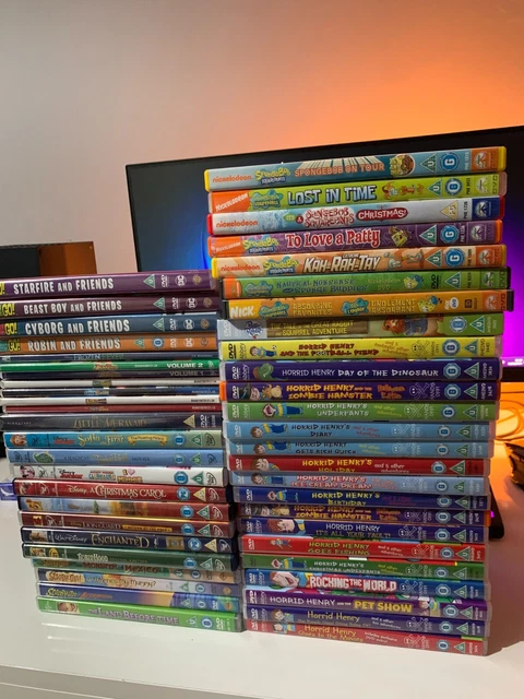 KIDS DVD COLLECTION | Region 2 & 1 | Horrid Henry, Spongebob, Disney ...