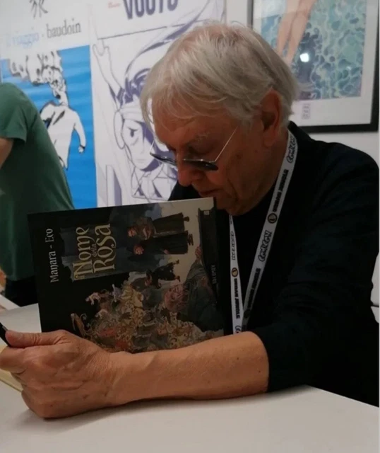 MILO MANARA, AUTOGRAFATO,IL Nome Della Rosa ( Manara -Eco), NAPOLI 2023 ... MILO MANARA, AUTOGRAFATO,IL Nome Della Rosa ( Manara -Eco), NAPOLI 2023 ...