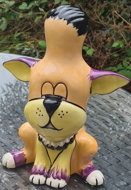 LORNA BAILEY LARGE Tufty 'Fireside' Cat hand-painted ceramic figurine 9 ...