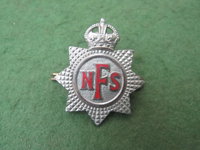 VINTAGE WW 2 'National Fire Service' (Nfs) Cap Badge £14.99 - PicClick UK