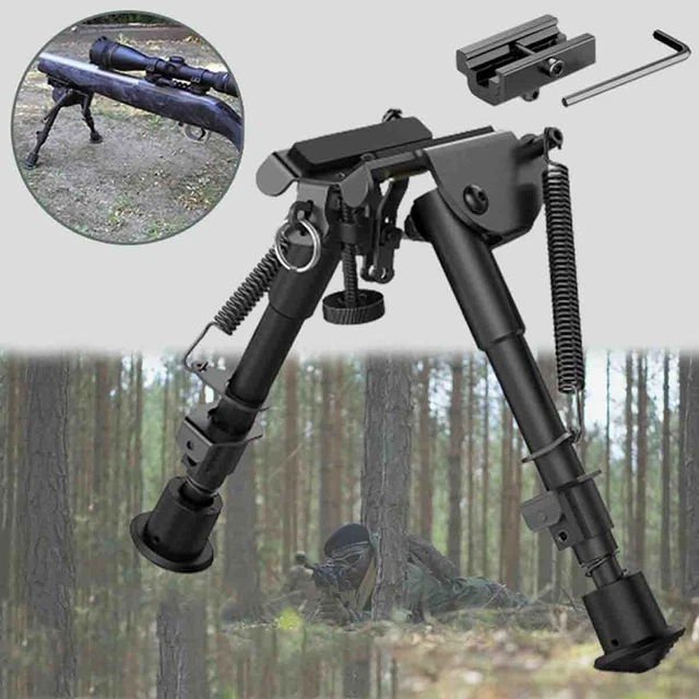 GEWEHR ZWEIBEIN FEDERBELASTETEN Beine Rückkehr Bipod Jagdgewehr ...