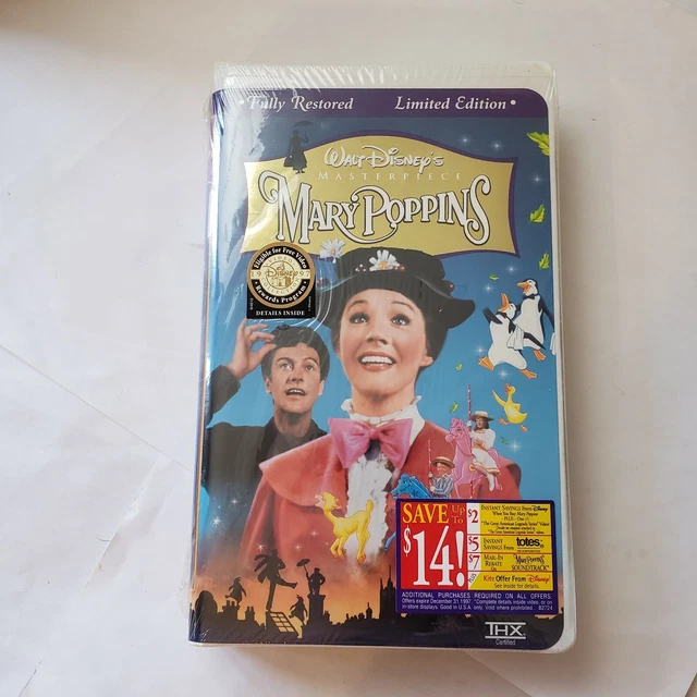 WALT DISNEY'S MASTERPIECE Collection Mary Poppins VHS Clamshell Limited ...