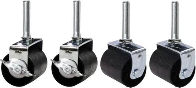 HEAVY DUTY CASTER Wheels For Bed Frame, Set Of 4 (2 Locking & 2 None ...