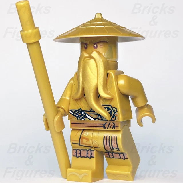 LEGO® NINJAGO MASTER Sensei Wu Minifigure Gold Robe Legacy Golden 71741 ...