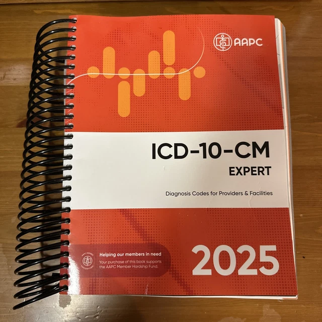 ICD-10-CM COMPLETE CODE Set 2025 - Spiral-bound, by AAPC - Very Good ...
