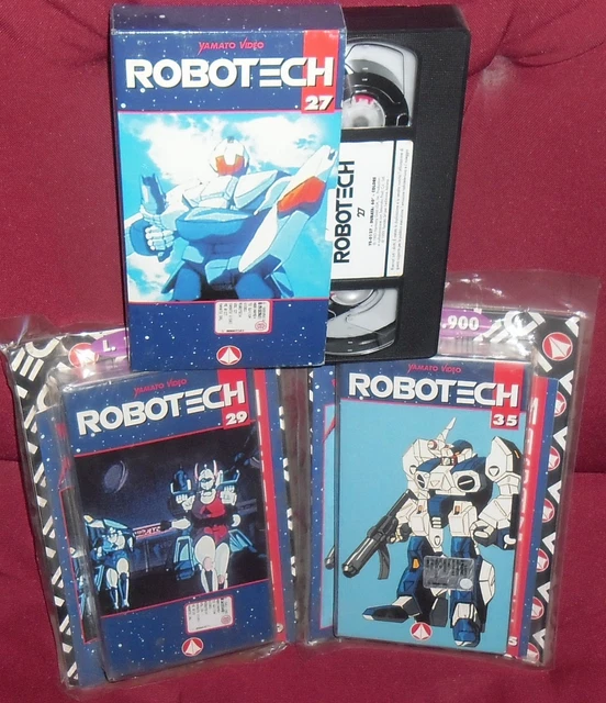 LOTTO VHS VINTAGE Anime tv saga anni 80 ROBOTECH southern cross ...
