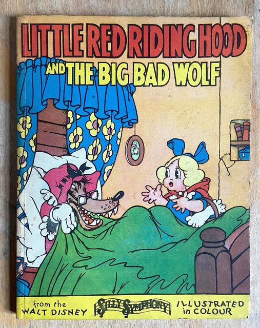 LITTLE RED RIDING Hood and The Big Bad Wolf from Silly Symphony pub ...