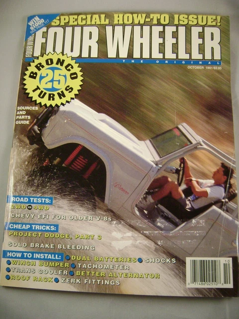 BRONCO TURNS 25 Four Wheeler Magazine October 1991 £4.78 - PicClick UK