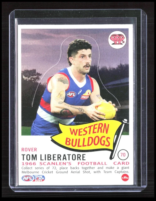 AFL 2024 TEAMCOACH Scanlen's Bulldogs Tom Liberatore 70 Football CB-2-4 ...