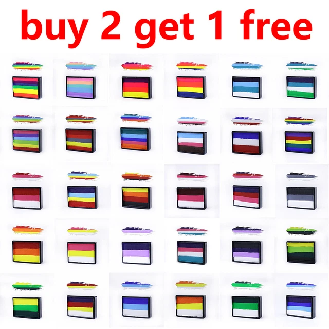 SPLIT CAKE FACE Paint Rainbow Body Paint Art Many Colours Net Weight split-cake-face-paint-rainbow-body-paint-art-many-colours-net-weight