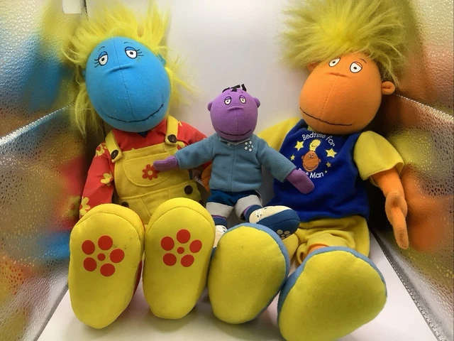 BBC TWEENIES RAG doll Bella / TALKING Jake + mini Milo 1998 / 1999 ...